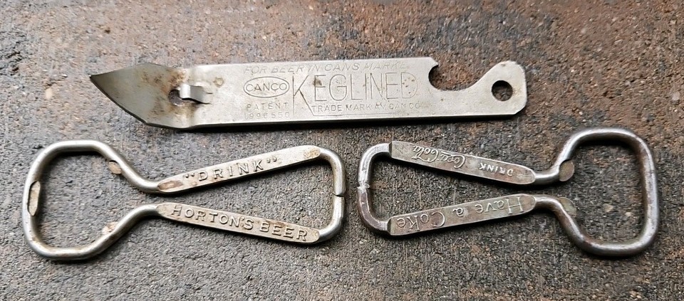 G Lot Advertising Bottle Openers.Horton’s Beer, Coke and Pabst | eBay
