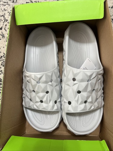 Classic Geometric Slide v2 Crocs Male Size 13 Atmosphere Color. Which ...