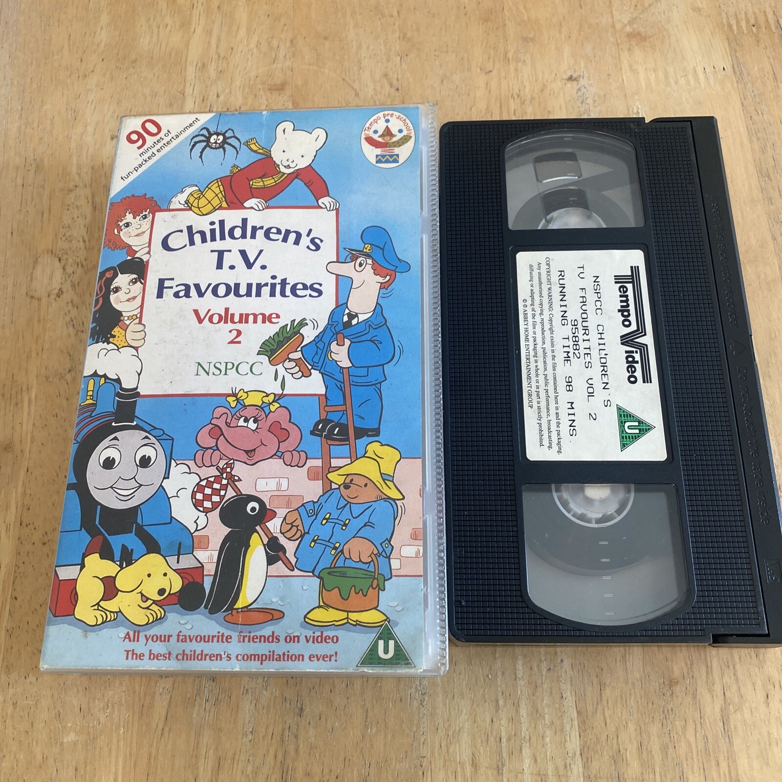 Children's T.V. Favourites Volume 2 VHS Video 1989 NSPCC Tape ...