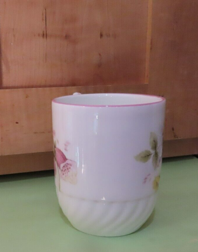 Springfield Bone China England Coffee Mug Cup Staffordshire pink/yellow ...