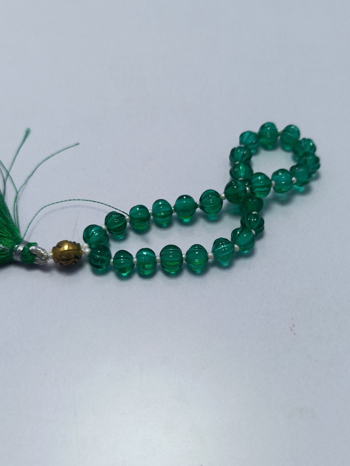 Green Hydro Pumpkin Beads Hand japa mala Meditation Mala 27 beads Mala ...