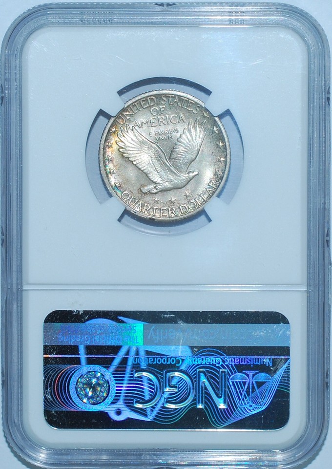 1924 NGC MS67+FH Full Head Standing Liberty Quarter 25c Pop of 3 With 4 ...