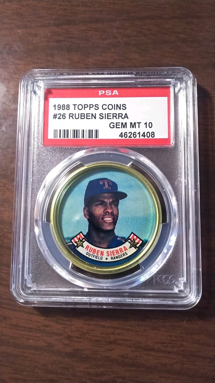 1988 Topps Coins #26 Ruben Sierra Rangers graded PSA 10 Gem Mint | eBay