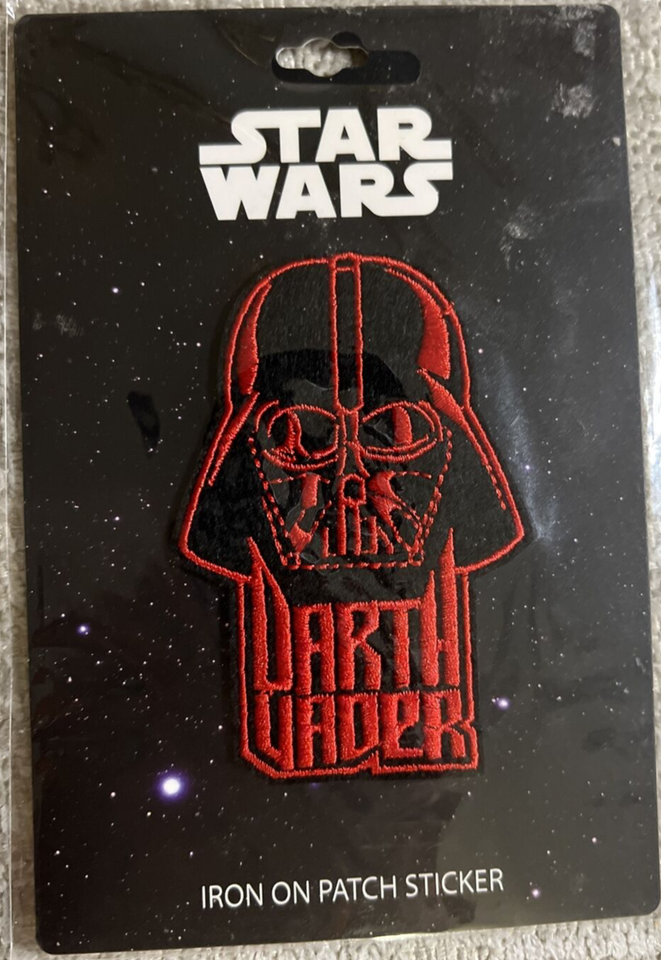 Star Wars DARTH VADER Red Embroidered iron on Patch 3 3/8" | eBay