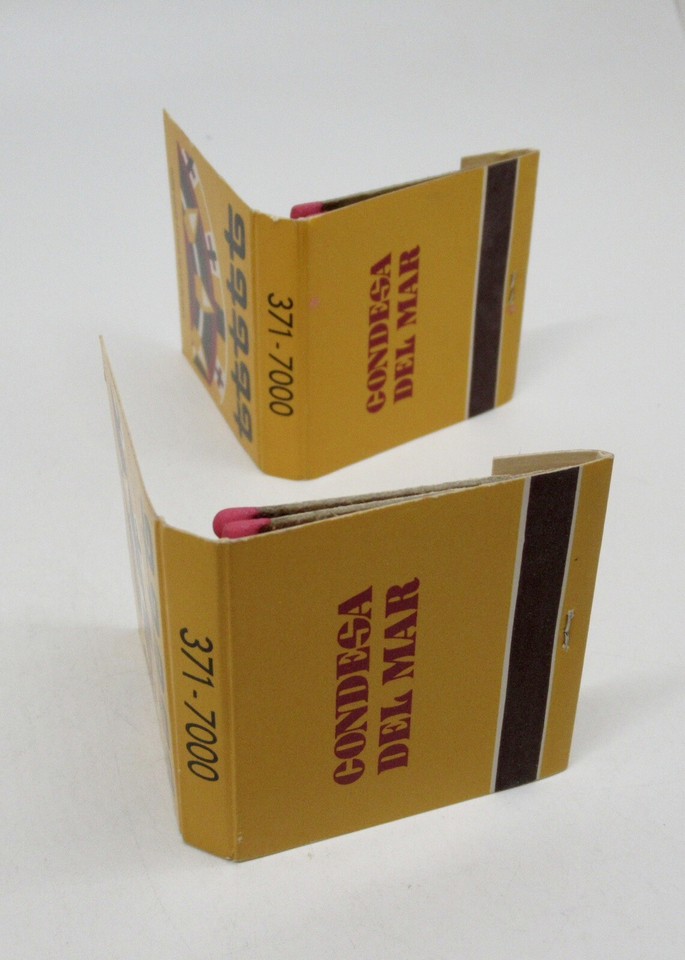Condesa Del Mar Chicago Alsip Illinois LOT of Two (2) FULL Matchbook's ...