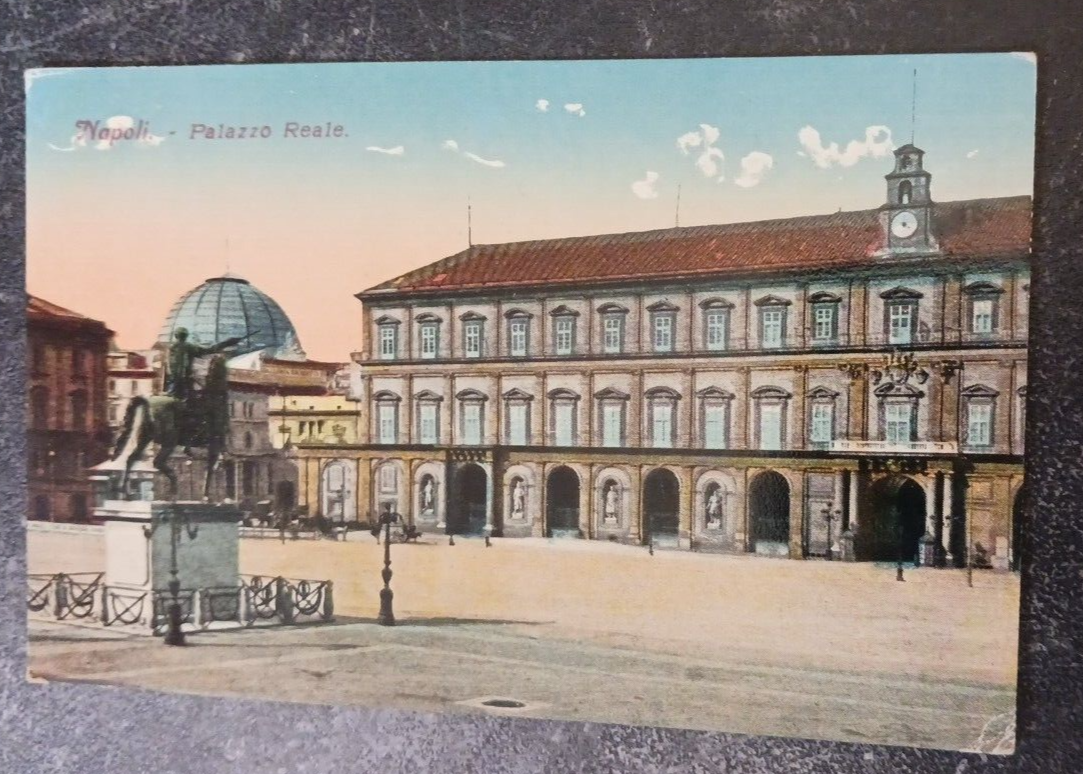 vtg postcard naples Napoli Italy Palazzo Reale Roberto Zedda unposted ...