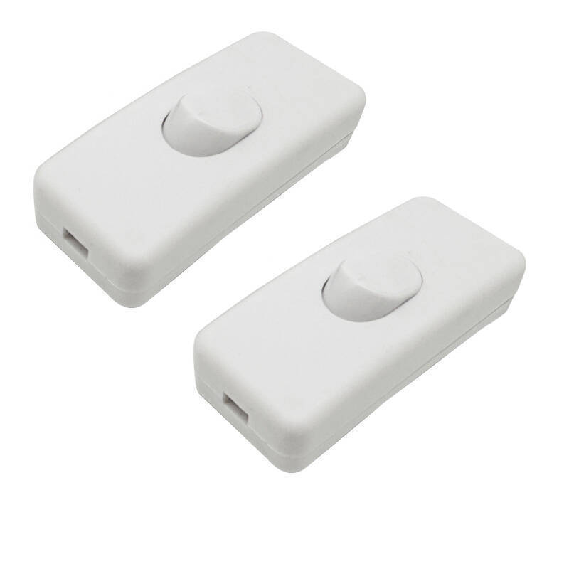2x Inline Rocker Switch On/Off Switch White For 2 2A 240V Core Table ...
