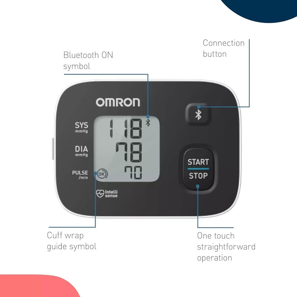 OMRON RS3 Intelli IT Wrist Blood Pressure Monitor for Home Use or on ...