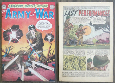 OUR ARMY AT WAR # 1 * FIRST ISSUE *August 1952 DC Comics Coverless ...