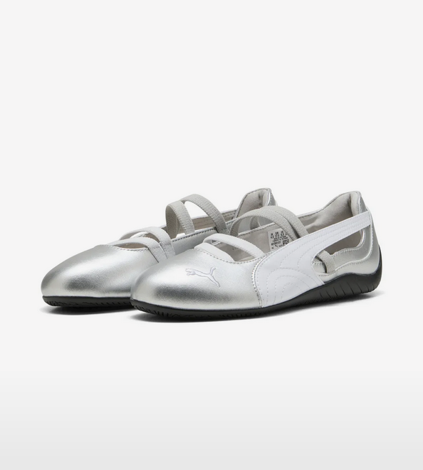 Puma Speedcat Ballet Women's Size Metallic Silver White 401581-01 | eBay