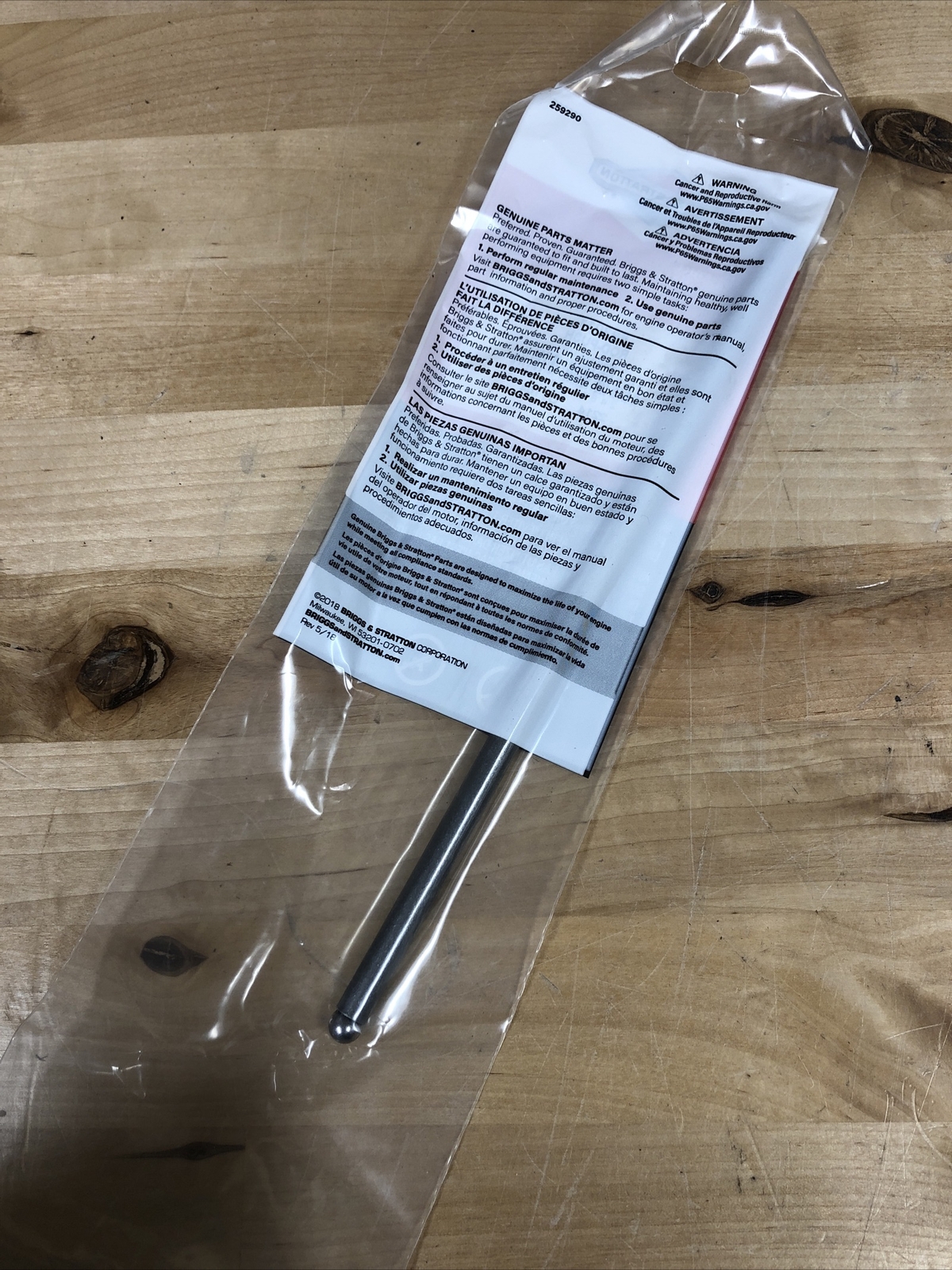 Genuine Briggs & Stratton 692011 Exhaust Push Rod New | eBay