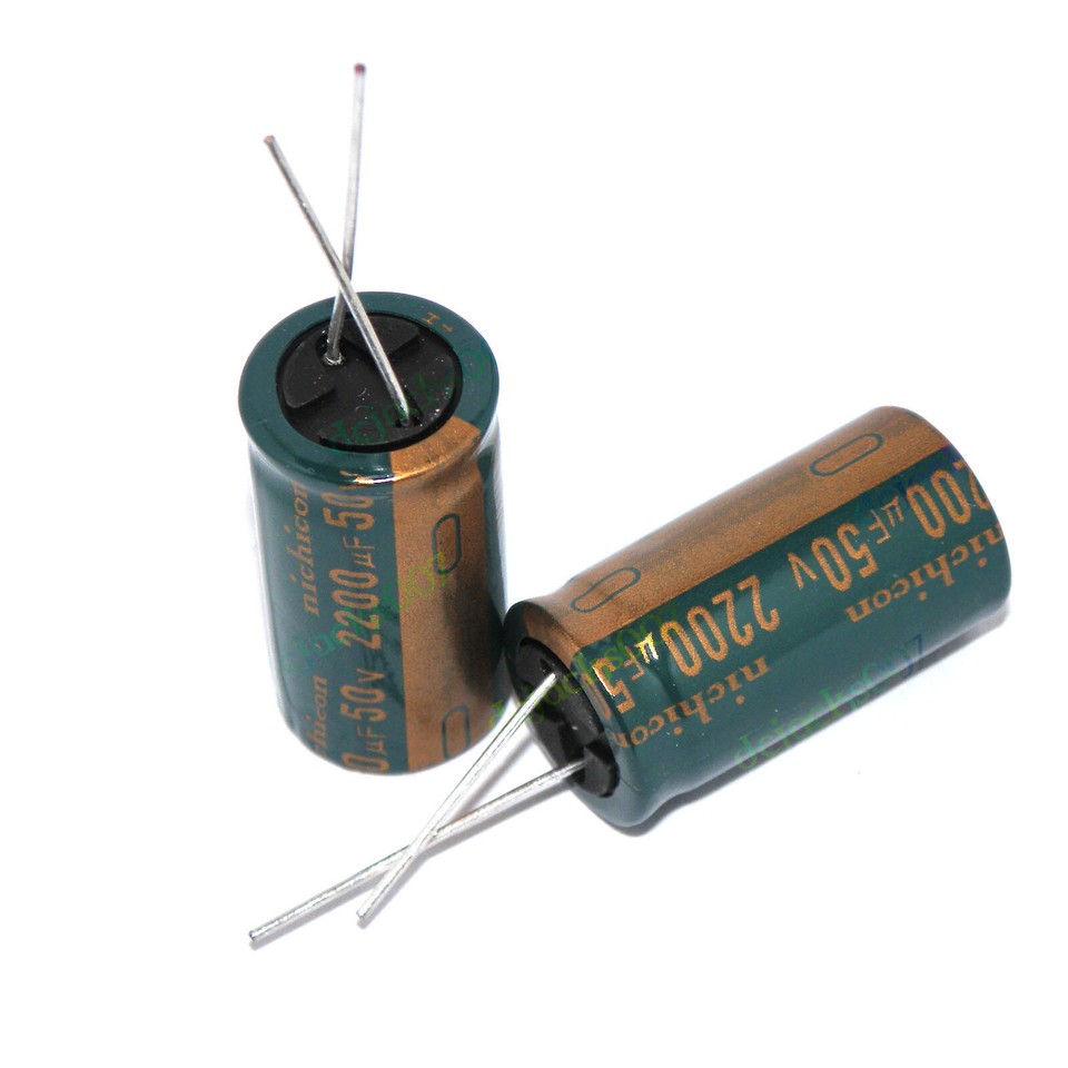 2200uF 50V Electrolytic Radial Lead Capacitor (2/4Pieces) 50V2200uF ...