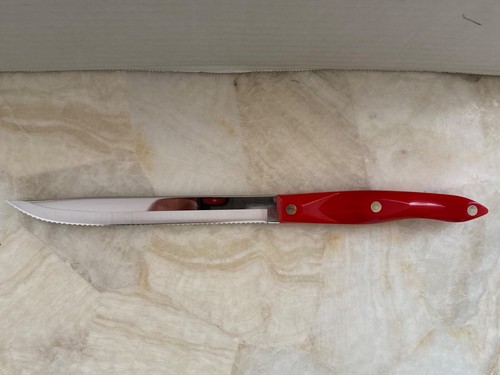Cutco 1729 Petite Carver Knife Classic Red handle 7" Serrated Blade | eBay