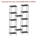 6 Wire Shelving Steel Storage Rack Adjustable Unit 16.8L x 11.7W x 63H ...