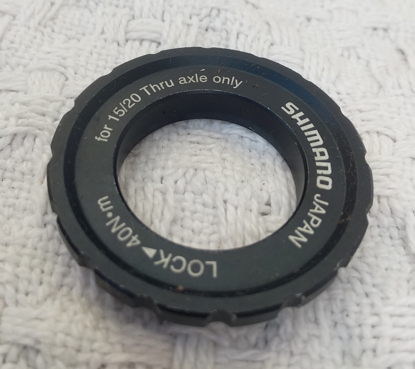 Shimano SM-HB20 15/20 Through Axle Only Lock Ring 160-203 mm Rotors ...