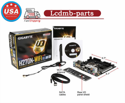 New GIGABYTE GA-H270N-WIFI Intel H270 LGA 1151 Intel Mini ITX ...