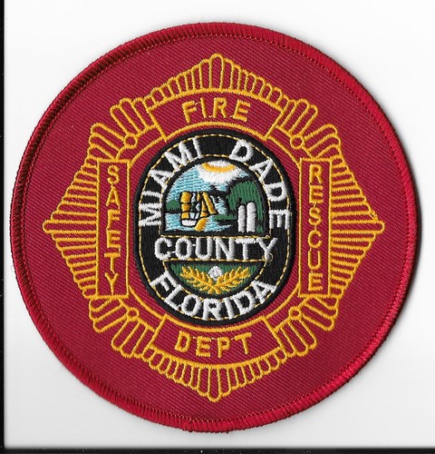Miami Dade County Fire Department, Florida Safety Rescue Patch V1 | eBay