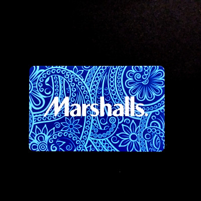 Marshalls Blue Paisley NEW COLLECTIBLE GIFT CARD $0 #6001 | eBay
