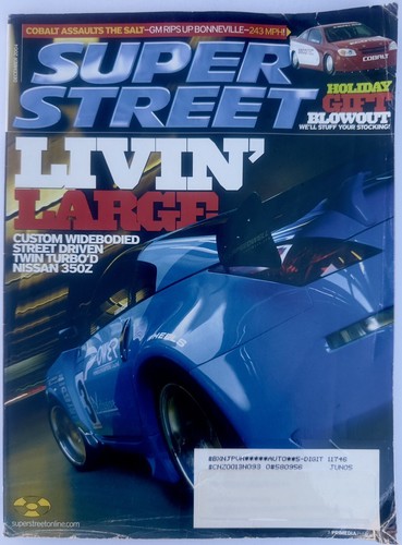 Super Street Magazine 12/2004 December 2004 JDM Turbo Widebody 350Z ...