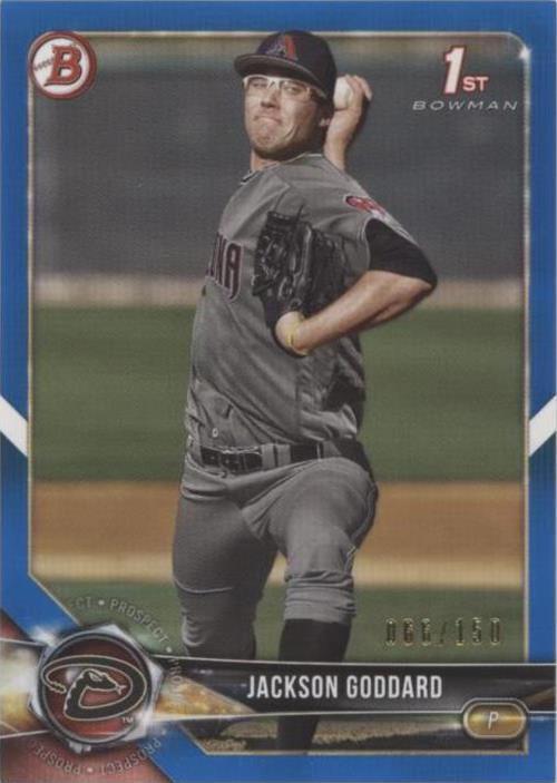 2018 Bowman Draft - Jackson Goddard #BD-147 Blue /150 (RC) for sale ...