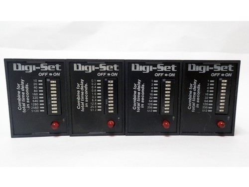 SET OF 4 ASSORTED SSAC DIGI-SET TIME DELAY RELAYS 10A AT 240VAC | eBay