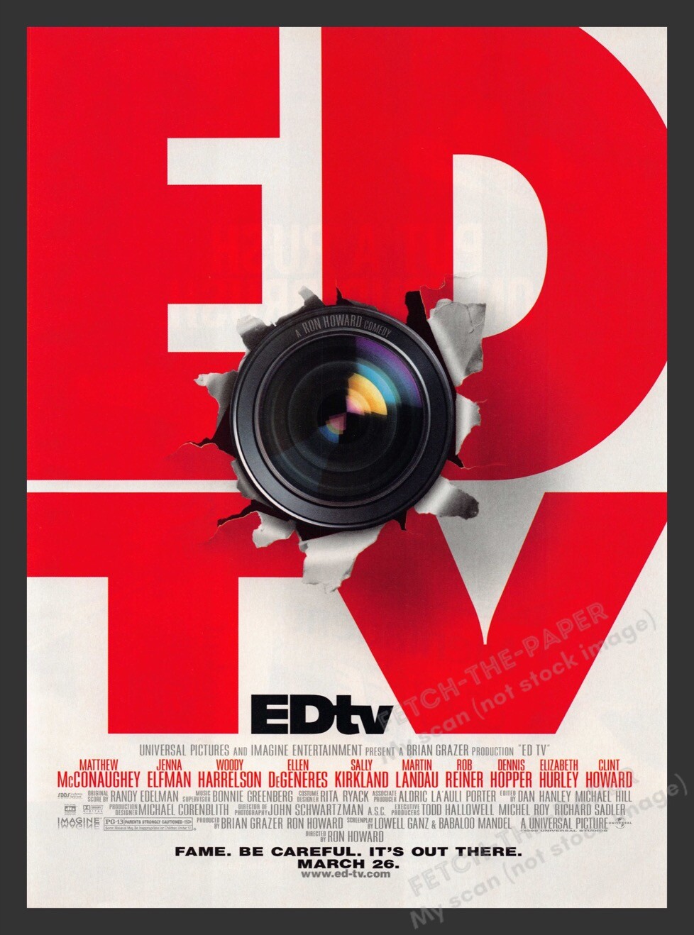 EDtv Movie Release 1990s Print Advertisement Ad 1999 | eBay