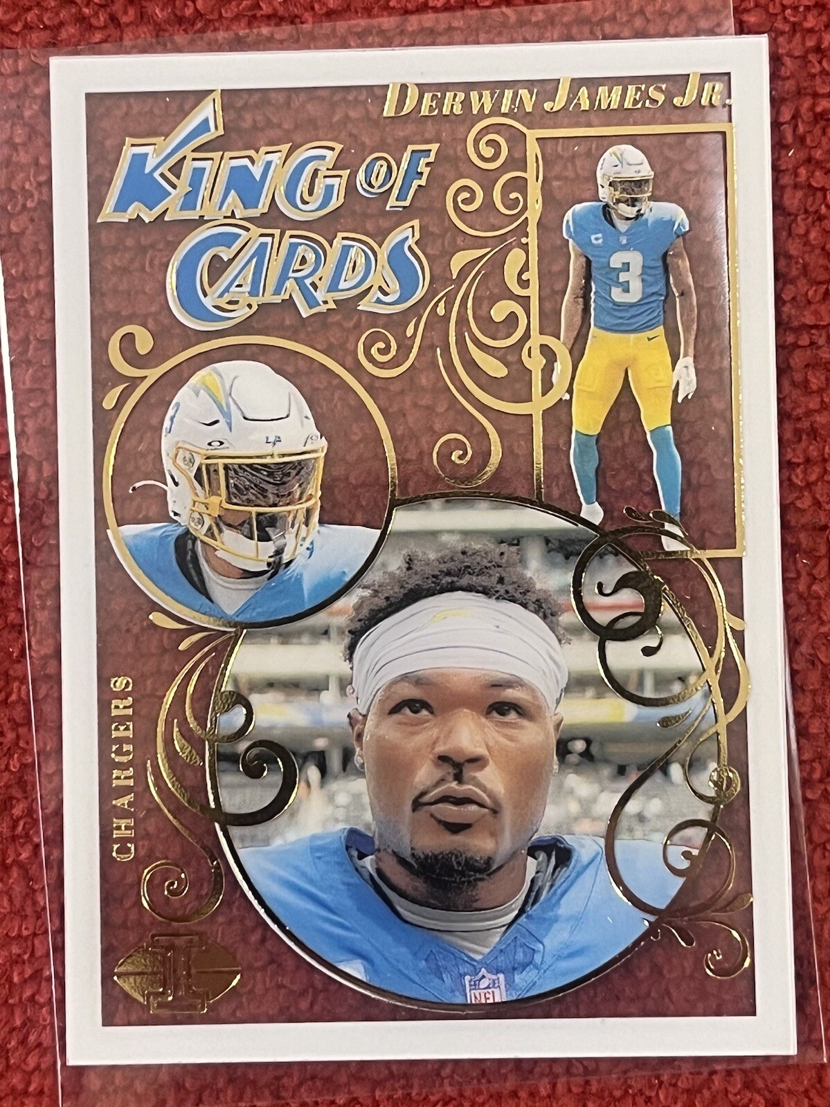 2023 Panini Illusions DERWIN JAMES JR King of Cards Acetate Los Angeles ...