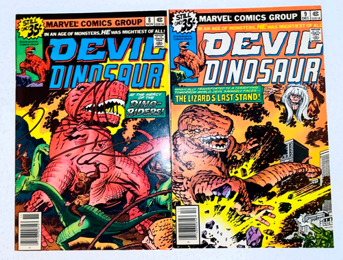 Devil Dinosaur Comic Lot #8, 9 (Marvel, 1978) Final Issues, Jack Kirby | eBay