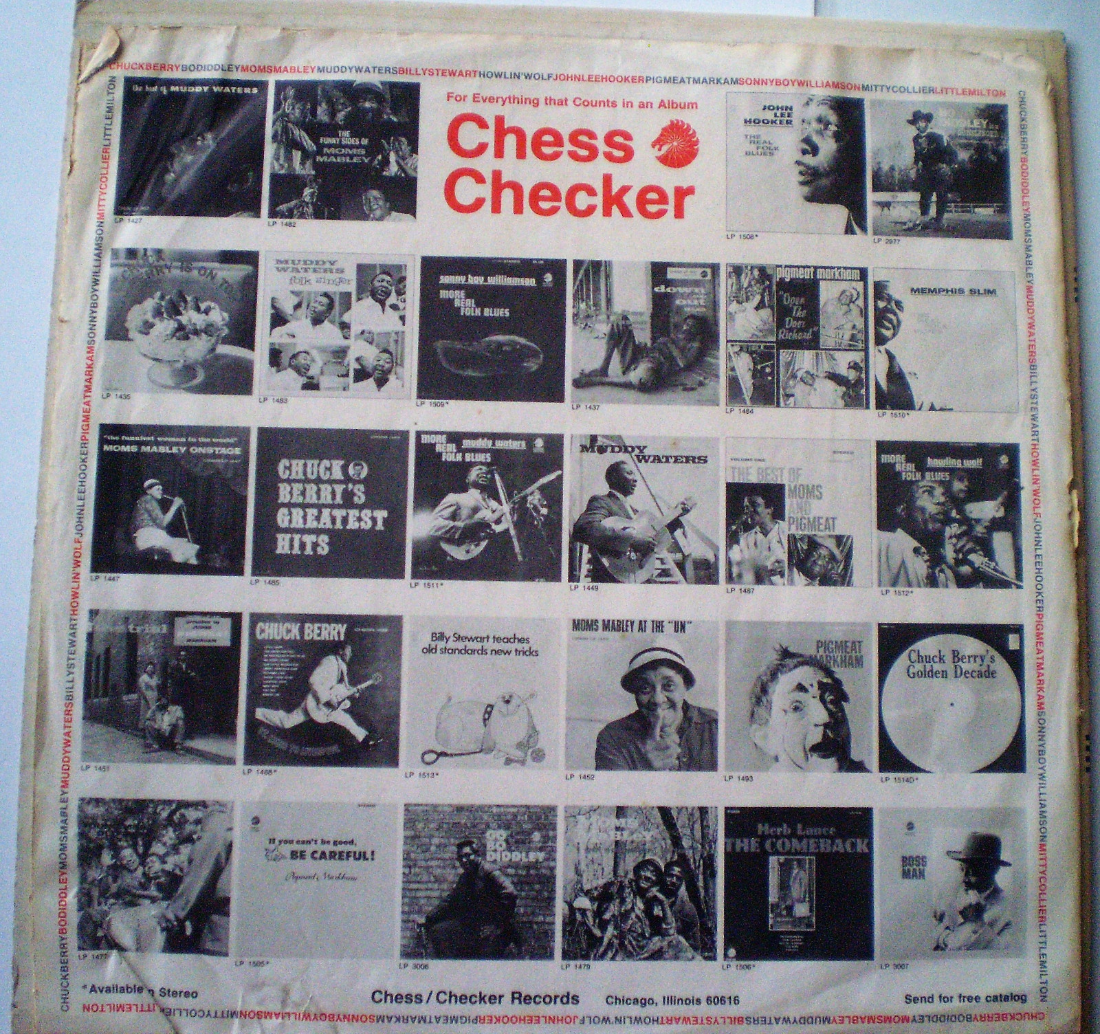 CHUCK BERRY - LP - "NEW JUKE BOX HITS" - 12 TRACKS - ORIGINAL US CHESS ...