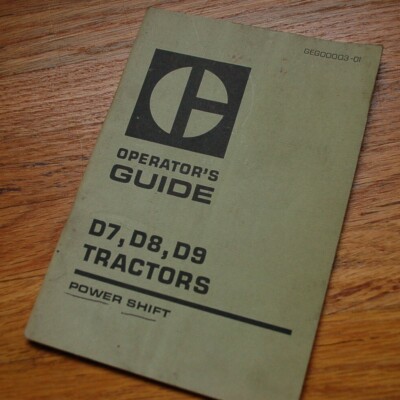 CAT Caterpillar D7 D8 D9 Tractor Dozer Crawler Power Shift Owner ...