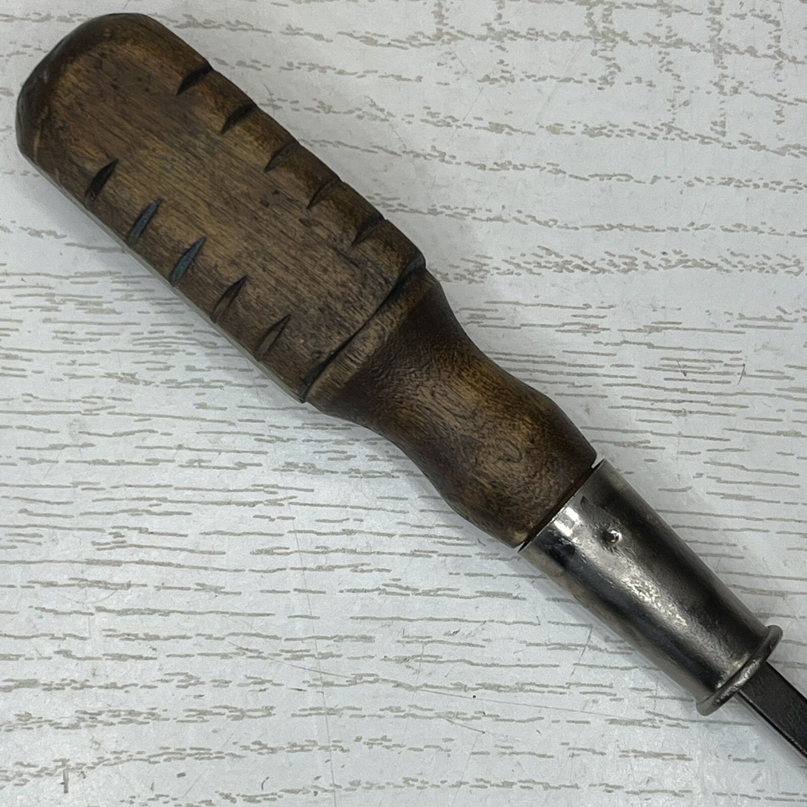 Vintage MAC Tools Wood Handle Screwdriver Slotted Flat Tip 10.5” Long 5 ...