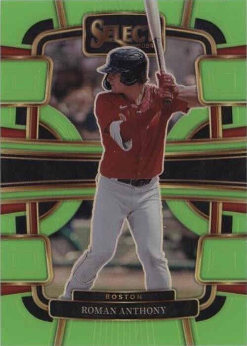 2024 Panini Select - Concourse Roman Anthony #56 Neon Green Prizm /49 ...