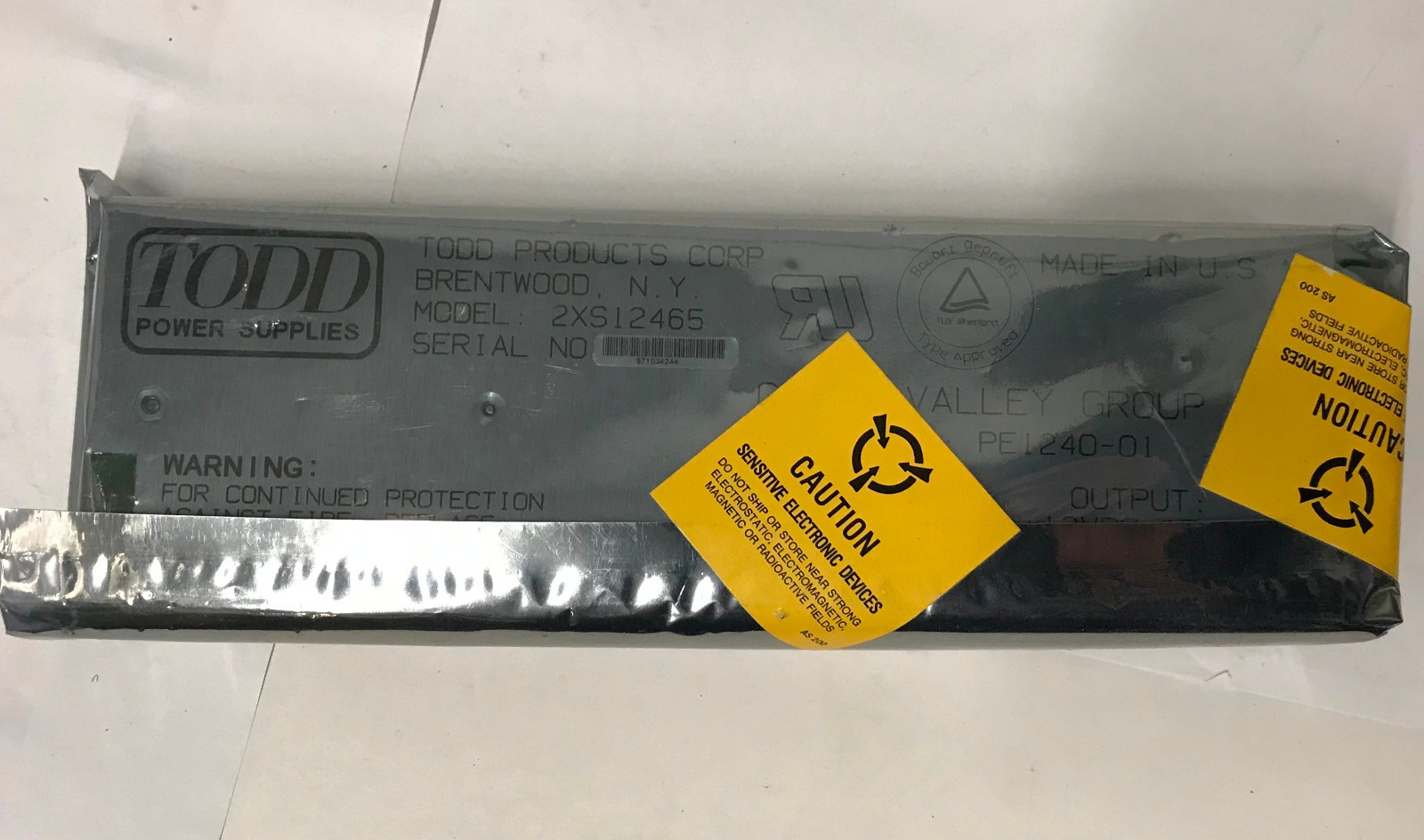 Todd Power Supplies Grass Valley PE1240-01 2XS12465 60W Power Supply ...