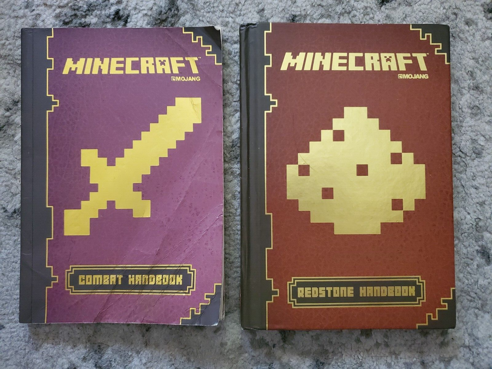 Lot of 2 MINECRAFT Handbooks (Combat handbook and Redstone handbook) | eBay