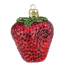 Mini Raspberry Polish Mouth Blown Glass Christmas Ornament Tree ...
