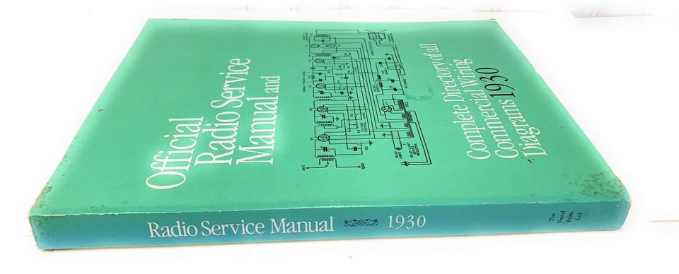 1930 Official Radio Service Manual Complete Directory Wiring Diagrams ...