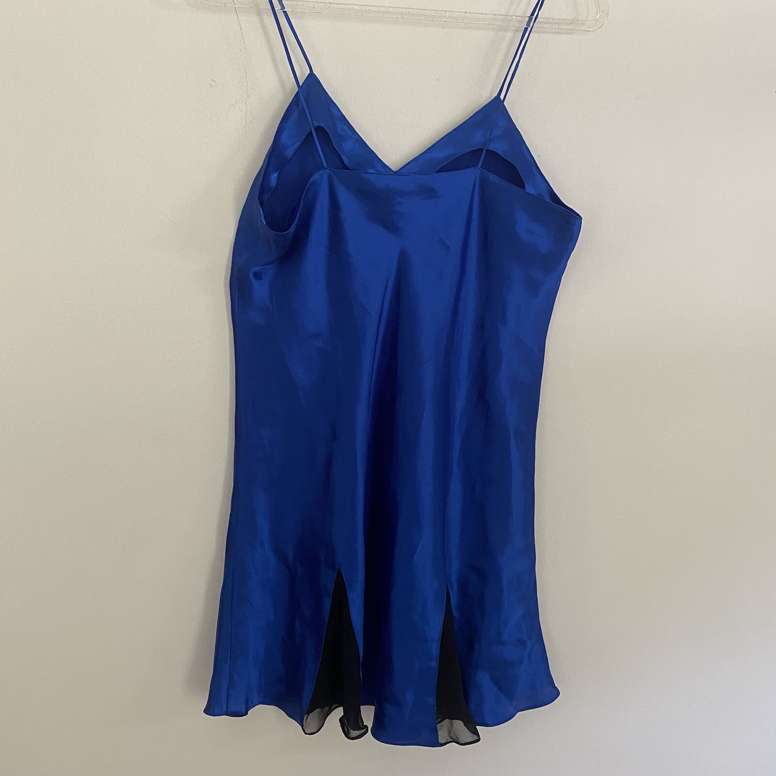 Victoria’s Secret Vintage Gold Label Blue Black Shear Lingerie Large ...