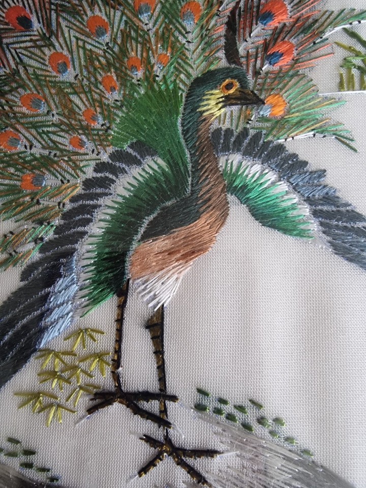 Framed Japanese Embroidery | eBay UK