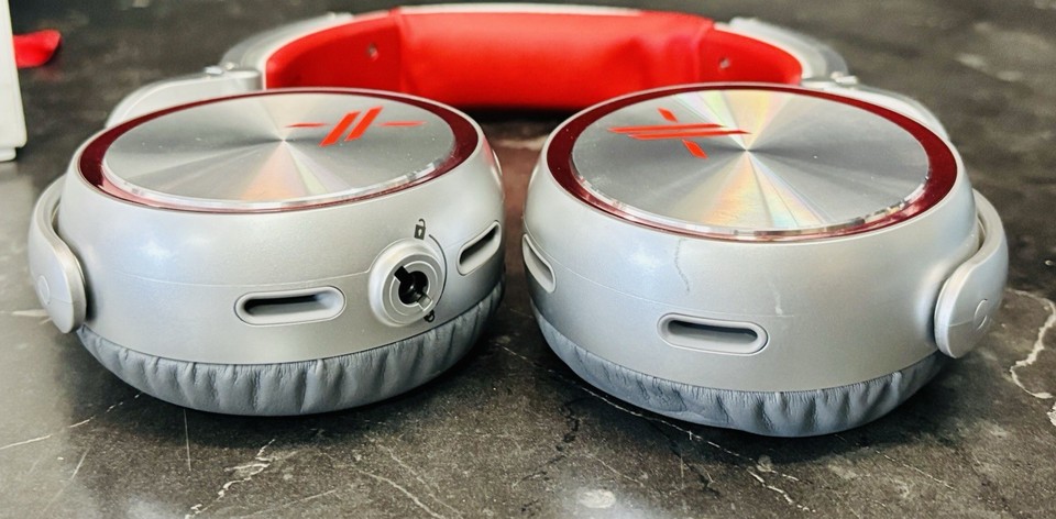 Sony MDR-X10 Foldable Headphones RED Silver Simon Cowell X Edition Open ...