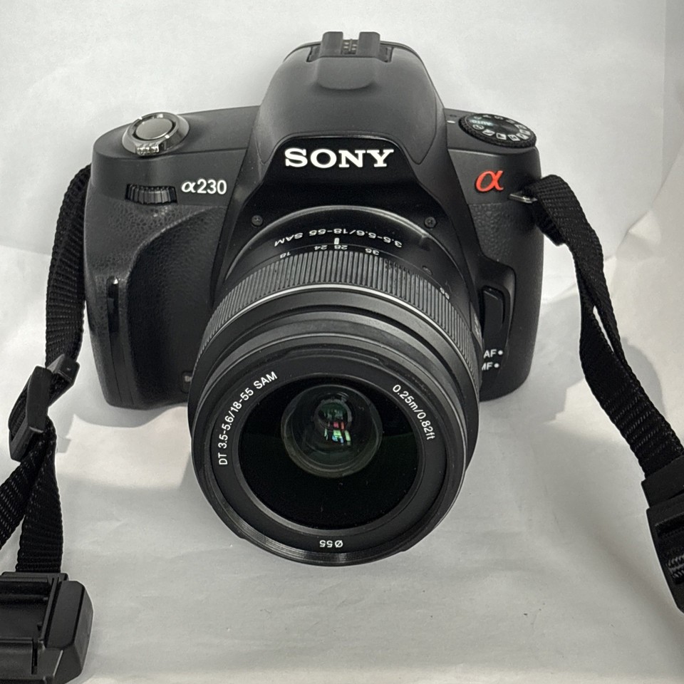 Sony Alpha A230 DSLR Camera 10.2MP + 18-55mm f/3.5-5.6 Lens | eBay
