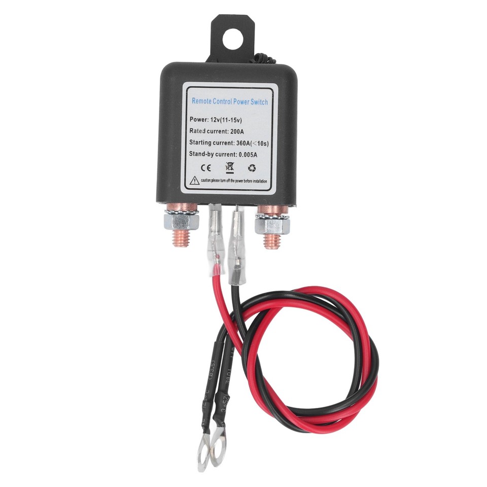 ⁺Remote Battery Disconnect Switch Kit Anti Theft Battery Cut Off Kill ...