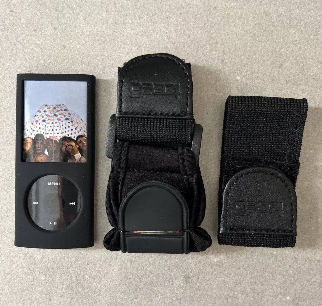 iPod Nano 4G 4th Gen Sports Armband Case Cover Skin in Black BRAND NEW ...