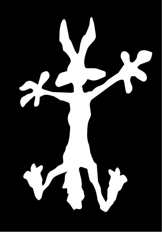 Wile E Coyote Decal / Sticker - Choose Color & Size - Road Runner ...