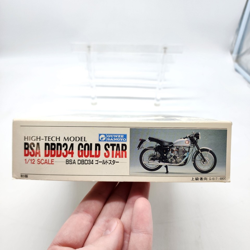 Gunze Sangyo 1:12 Scale BSA DBD34 Gold Star High-Tech Model Kit # G-617 ...