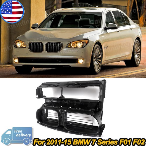 For BMW F01 F02 2011-2015 Front Radiator Grille Air Shutter Assembly W ...