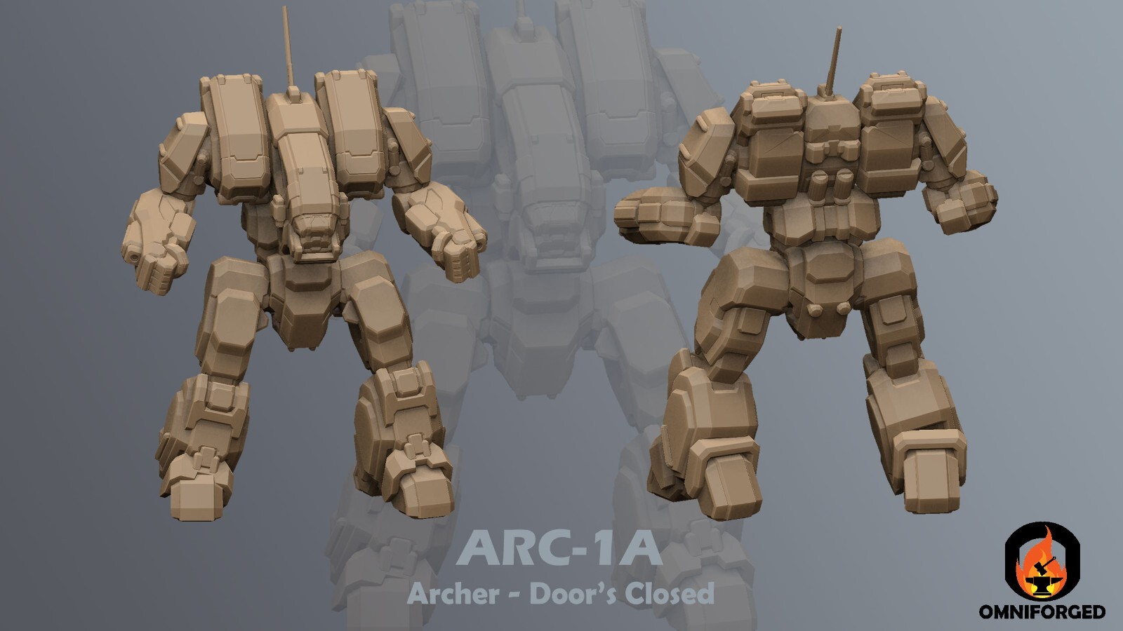 Archer Mini ARC-1A MWO Mech Miniature Compatible with Battletech | eBay