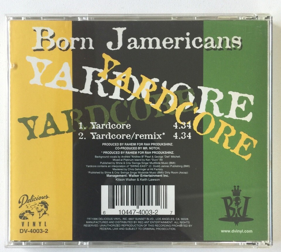 Yardcore, Born Jamericans - (CD) VG 610447400327 | eBay