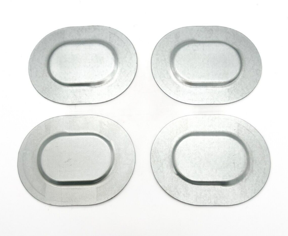 (Set/4) Oval Floor Pan Drain Plug Plates For 1964-1972 Chevy Chevelle ...