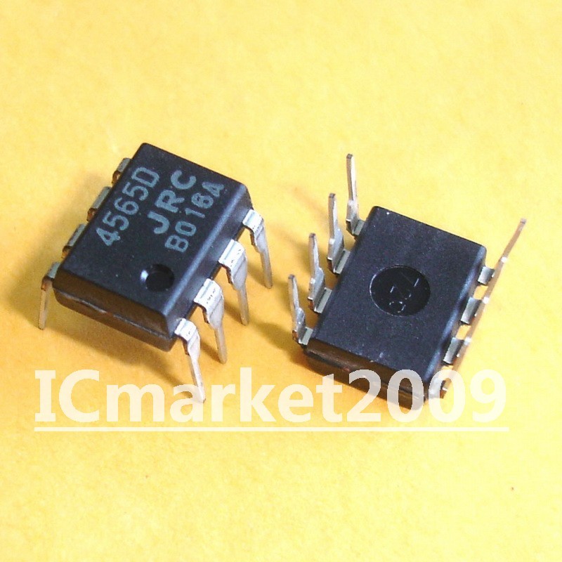 10 PCS NJM4565D DIP-8 NJM4565 JRC 4565D Dual Operational Amplifier Chip ...