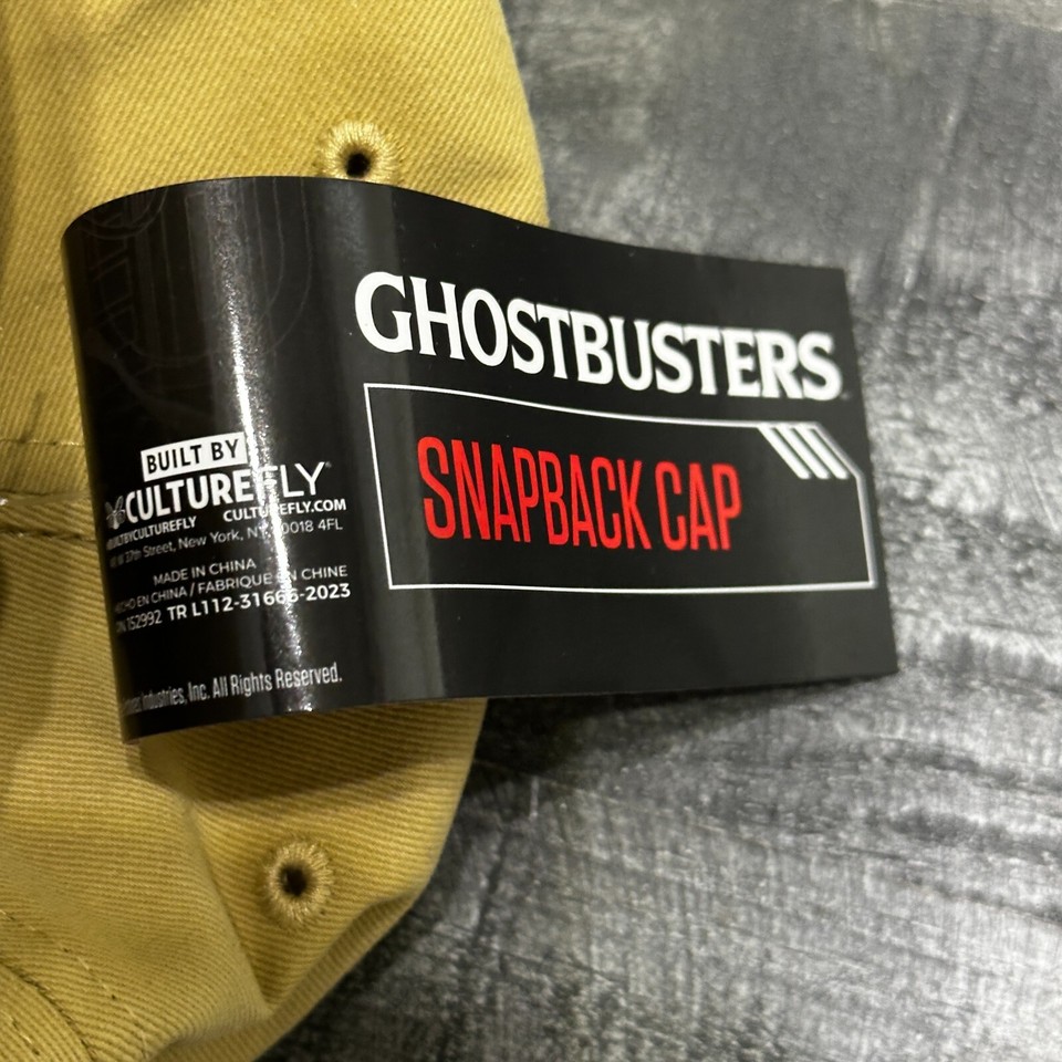 NEW! Ghostbusters Snapback Hat Cap ADULT Gold Licensed 2024 Movie 100% ...